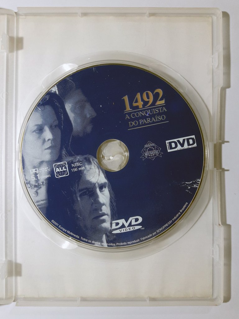 DVD 1492 A Conquista Do Paraíso Ridley Scott Gérard Depardieu Sigourney Weaver Armand Assante ...