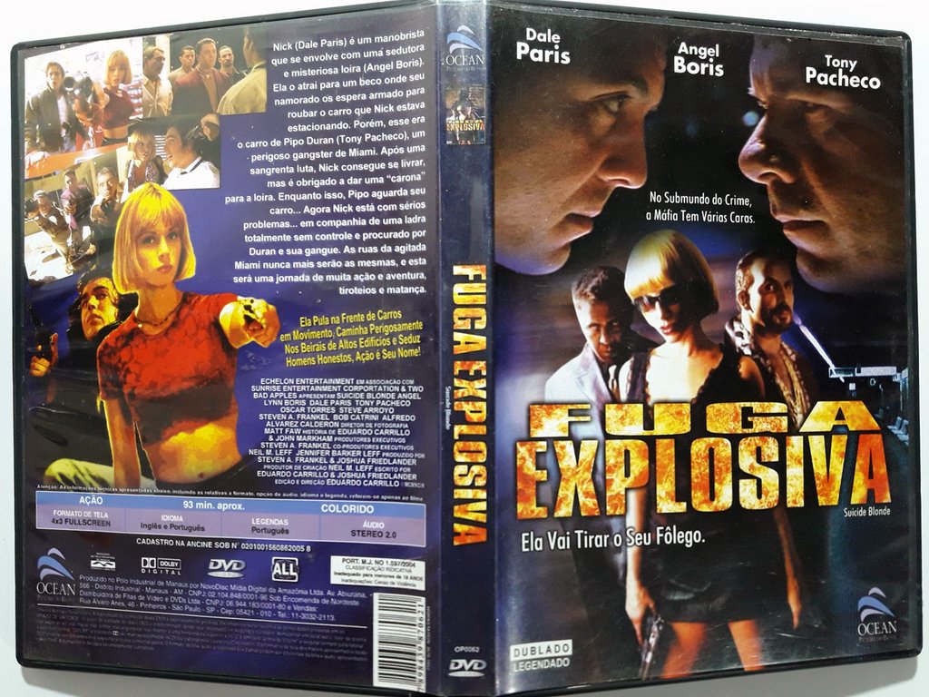 DVD Fuga Explosiva Suicide Blonde Dale Paris Angel Boris Tony Pacheco ...