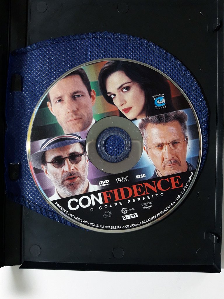 DVD Confidence O Golpe Perfeito Edward Burns rachel Weisz Dustin ...