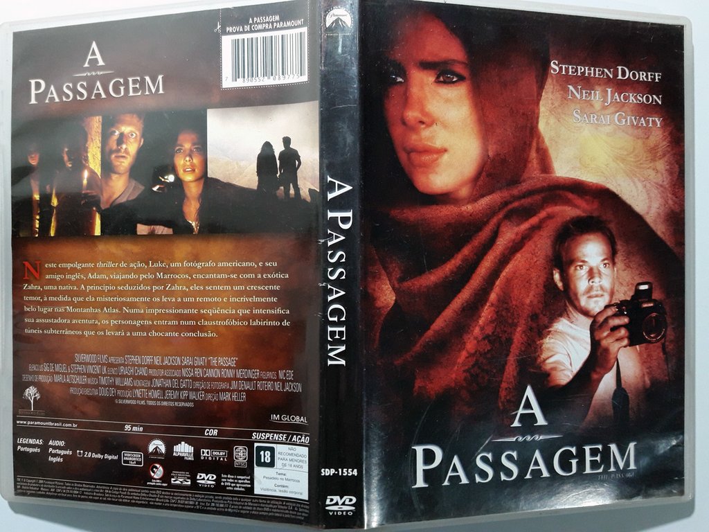 Dvd A Passagem The Passage Sarai Givaty Stephen Dorff Neil Jackson Original