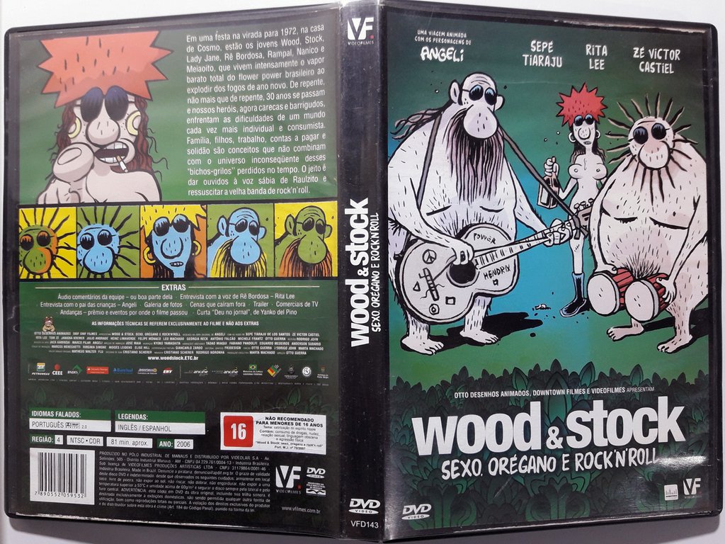 DVD Wood & Stock Sexo Orégano e Rock'n'Roll Original Rita Lee