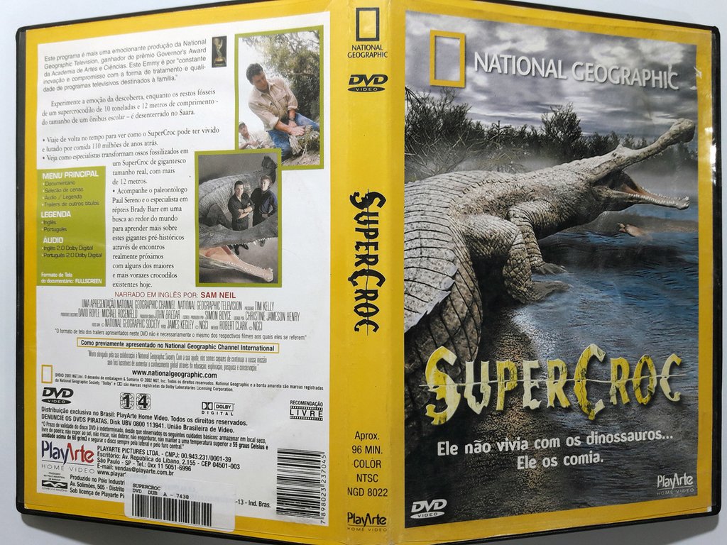 DVD SuperCroc National Geographic 2001 Super Croc