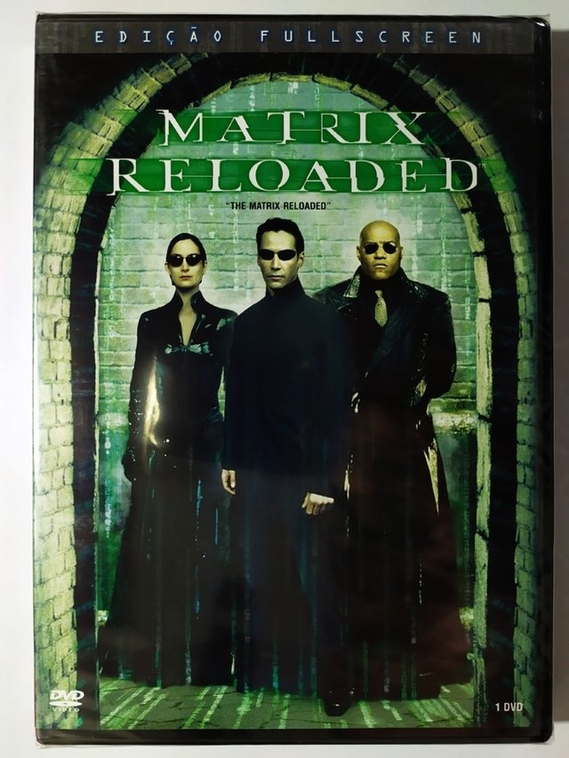 DVD Matrix Reloaded Keanu Reeves Laurence Fishburne Novo Original ...