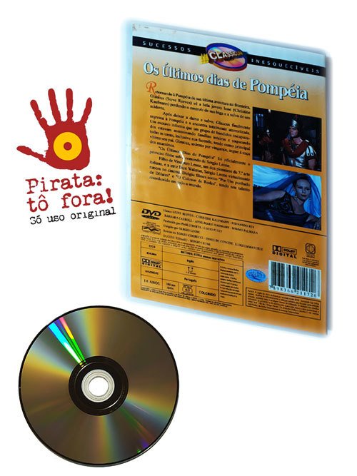 DVD Os Últimos Dias de Pompéia Steve Reeves 1959 Sergio Leone Original ...