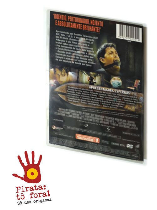 DVD O Albergue Quentin Tarantino Eli Roth Jay Hernandez Original Hostel
