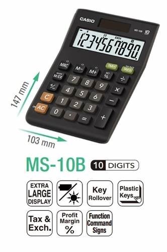 Calculadora Casio Mini Ms-10b Pila/solar