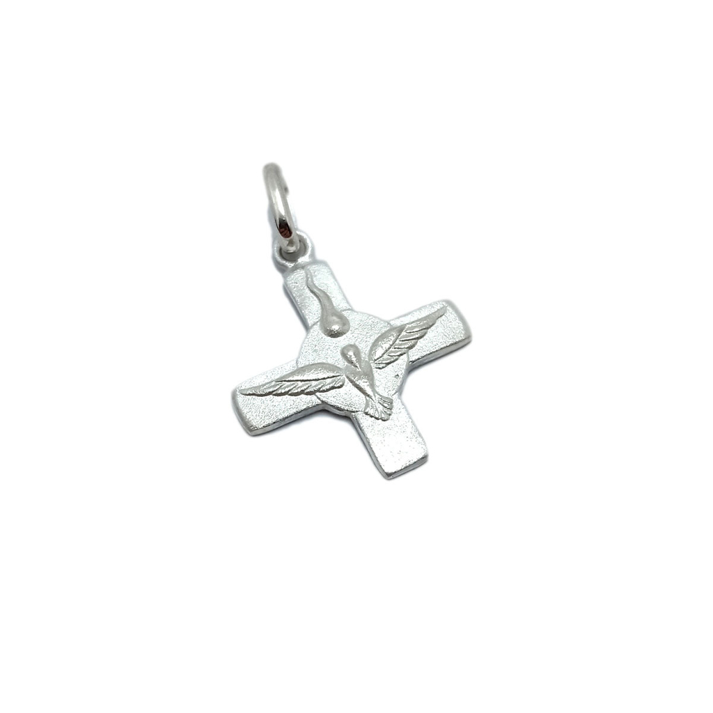 Cruz Espíritu Santo - Plata Blanca 925 - 20mm