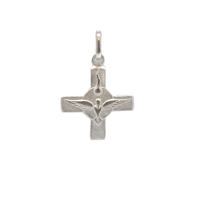 Cruz Espíritu Santo - Plata Blanca 925 - 20mm