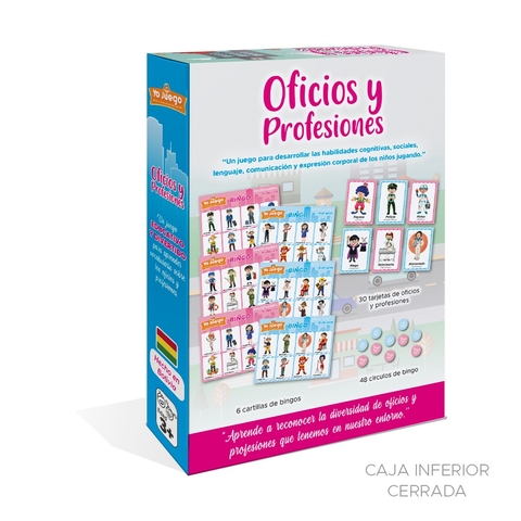 BINGO PROFESIONES 4 EN 1 YO JUEGO - Juegoteca