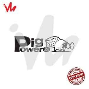 Adesivo Pig Power - Comprar em Imperial Palace