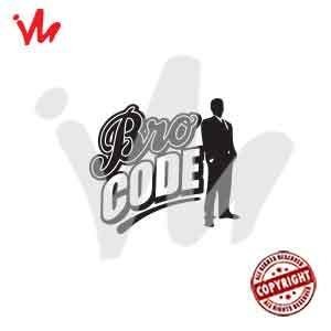Adesivo Bro Code - Comprar em Imperial Palace