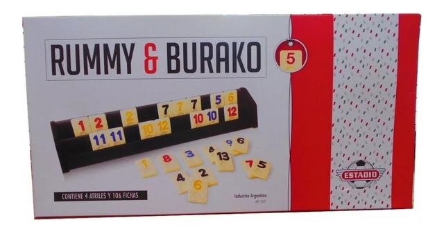 Rummy y Burako 106 fichas - Bambino Jugueteria