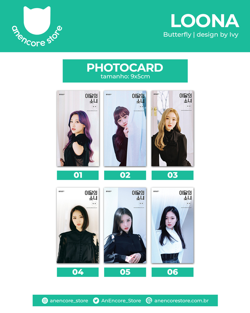 Photocards Loona - Butterfly - An Encore Store