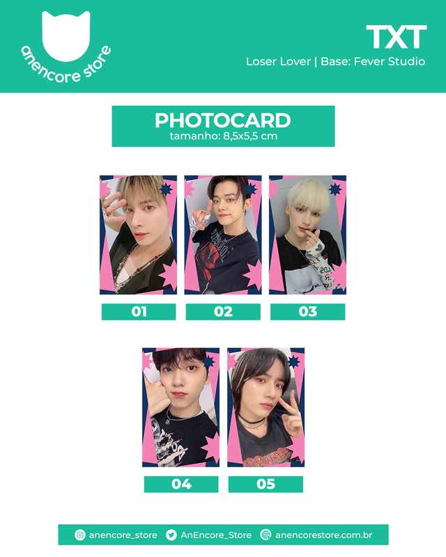 Photocards TXT - Loser Lover - An Encore Store