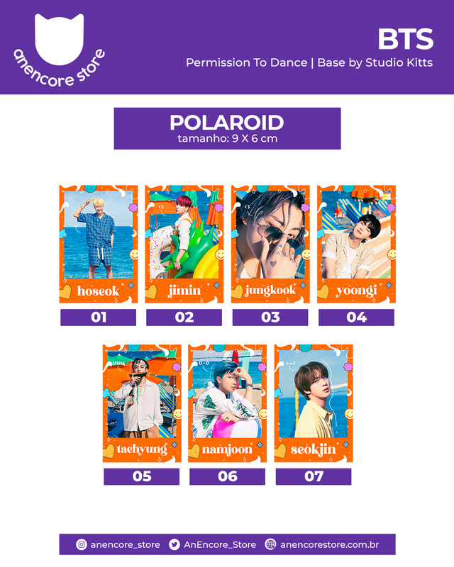 Polaroids BTS - Permission To Dance - An Encore Store