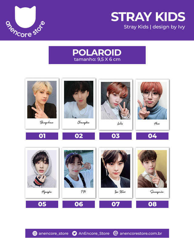 Polaroids Stray Kids Ver 1 - Comprar em An Encore Store