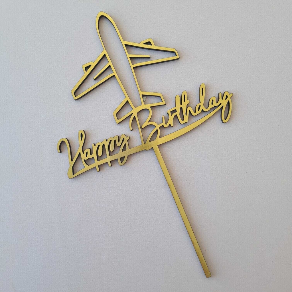Topper Happy birthday avion - Comprar en Arc en ciel