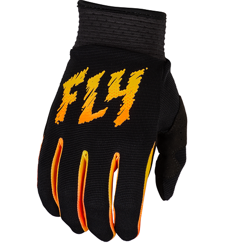 GUANTES NIÑO FLY F-16 NEGRO/AMARILLO/NARANJA