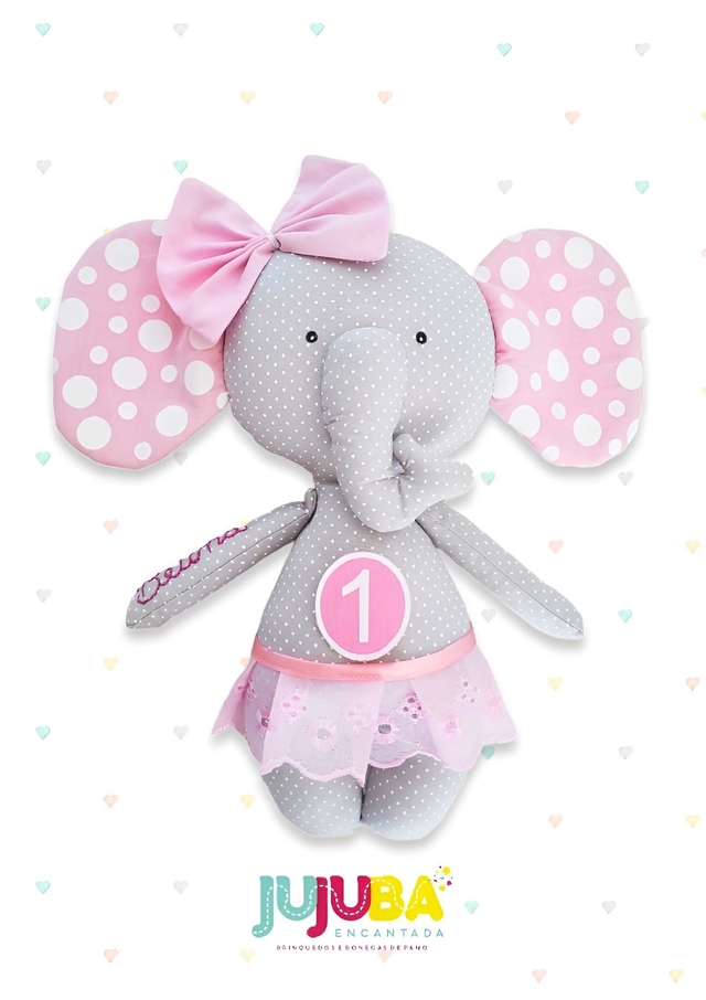 Elefante Morango - Comprar em Jujuba Encantada