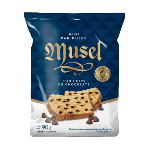 Mini Pan Dulce Musel con Chips de Chocolate 90grs