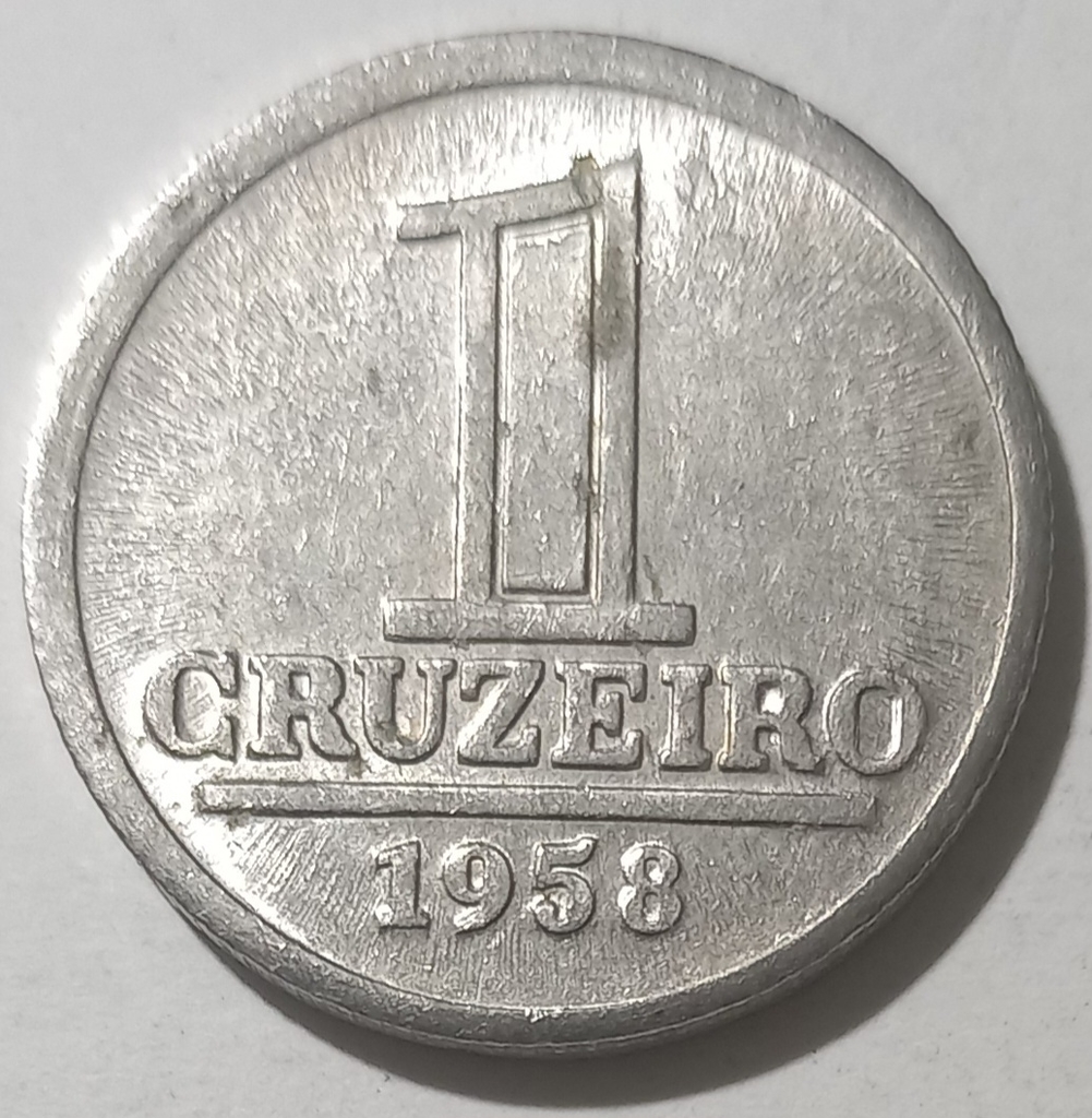 Moeda 1 Cruzeiro 1958 Alumínio - Moedas e Cédulas