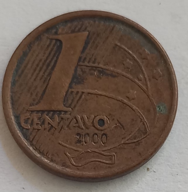 Moeda 1 Centavo Real 2000 - Moedas e Cédulas