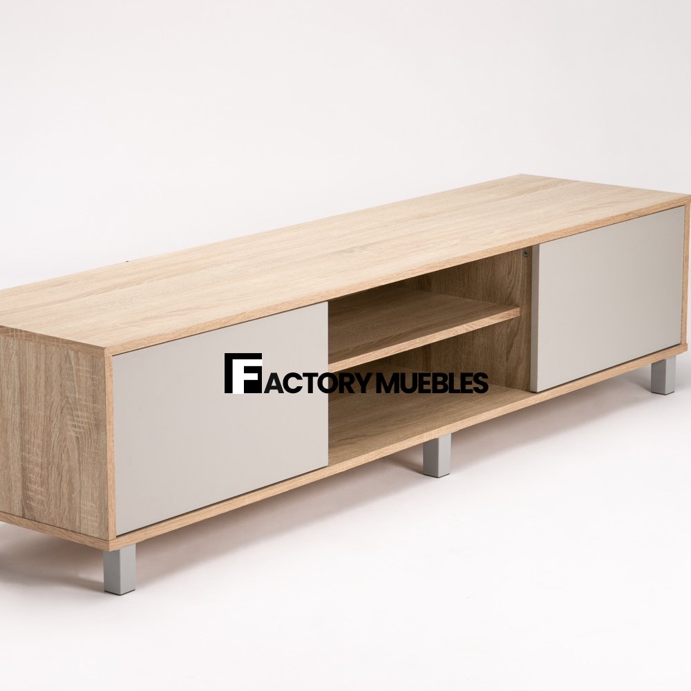 Mesa Rack Mueble Para Tv 130cm Melamina Modelo Blest