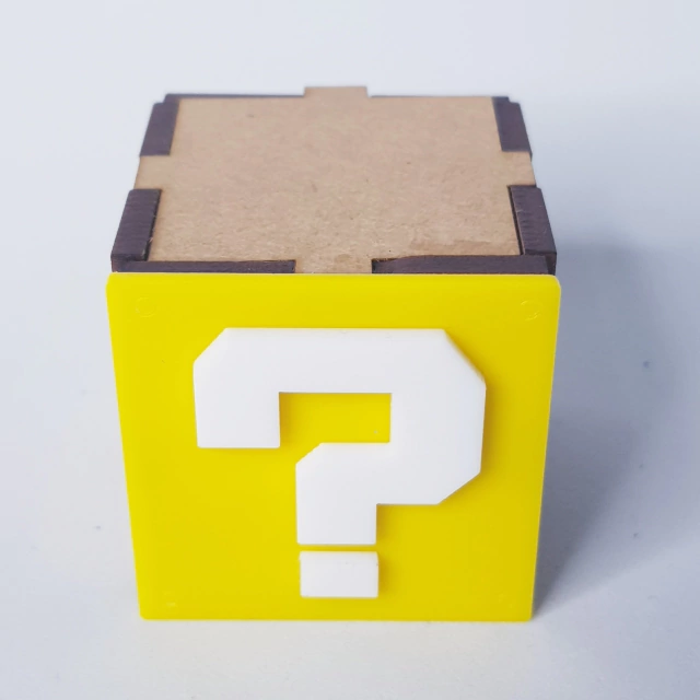 Cubo MDF Super Mario (4cm) - Comprar em Bora Luxar
