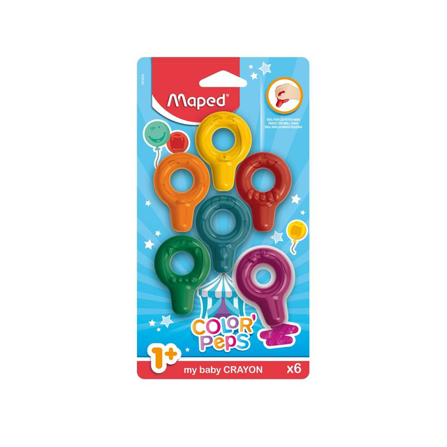 MAPED BABY CRAYONES COLOR PEPS X 6 863806