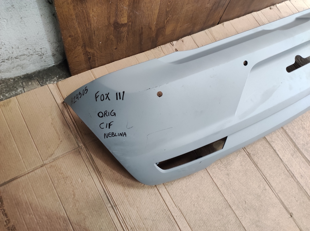 Parachoque Traseiro Fox 2010 2011 2012 2013 2014 Com Furo Neblina Original
