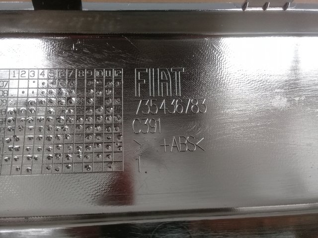 Friso Aplique Parachoque Traseiro Fiat 500 2009 2010 2011 2012 2013 ...