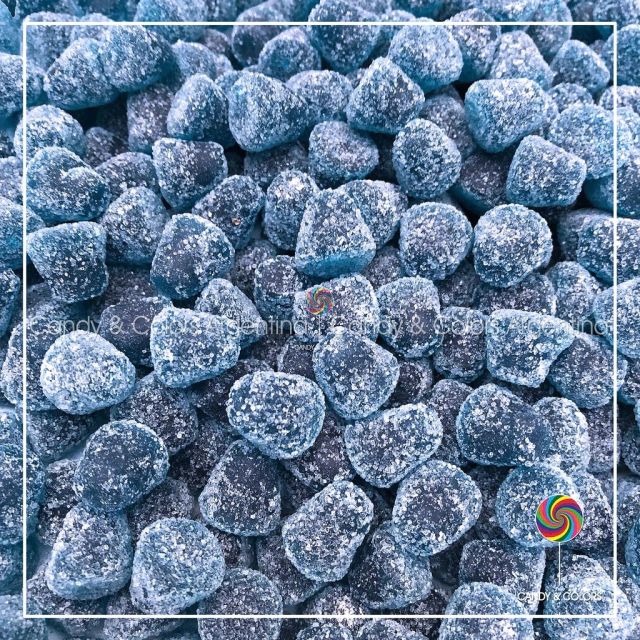 100 grms Gomitas conitos azucaradas - azul - mentol - fraccionado