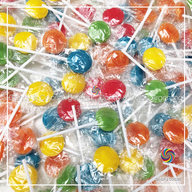 20 unidades Mini paletitas 3 cm - multicolor - colores surtidos