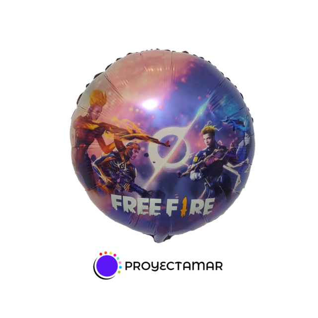 Globo Free Fire Varios Modelos Circulo 18"