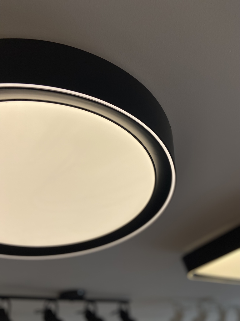 Plafon Led Redondo 40cm 29W 3000k Preto