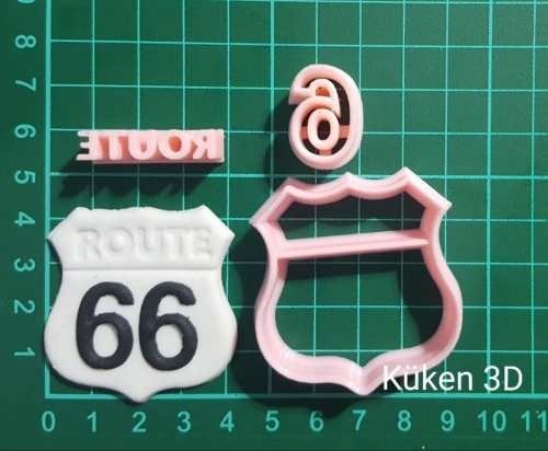 Comprar Cortante Cartel Ruta 66 Route Cars Auto