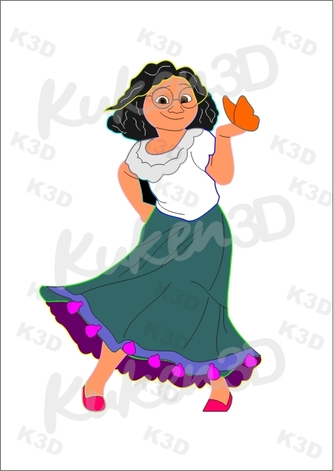 Cortante mirabel 15,5cm Collage encanto