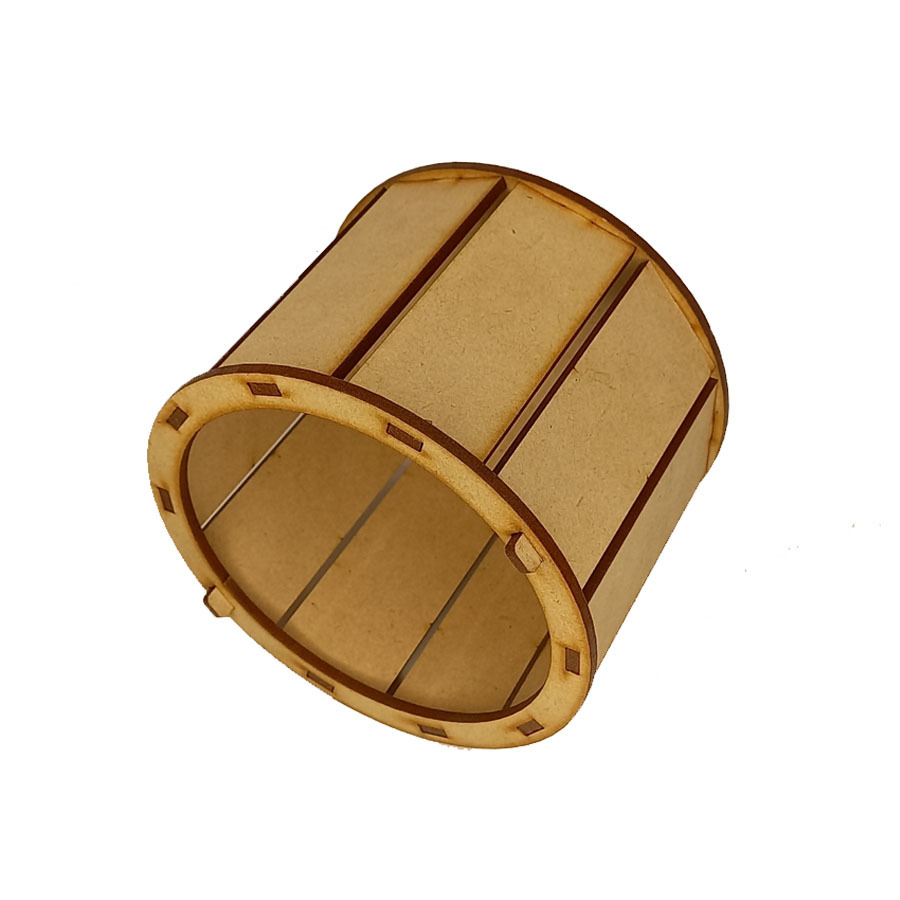 Caja Circular Con Frase Te Amo Fibrofacilmania