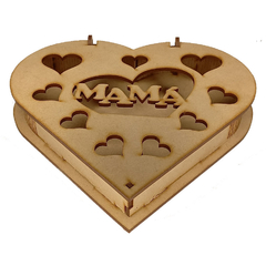 Caja Circular Con Frase Te Amo Fibrofacilmania