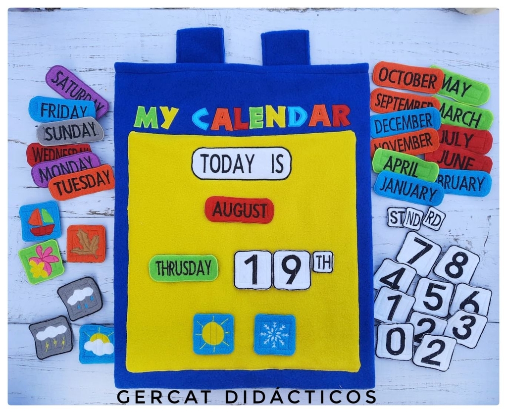 Calendario chico - GerCat Diseños Didácticos