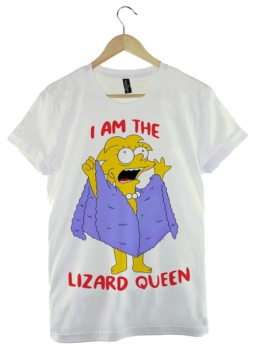 Remera Simpsons Lisa La Reina de los Lagartos