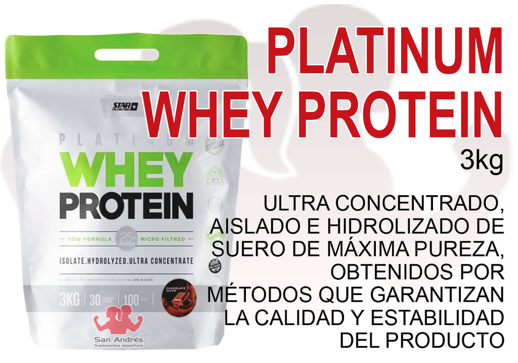 PLATINUM WHEY PROTEIN (3kg) - STAR NUTRITION