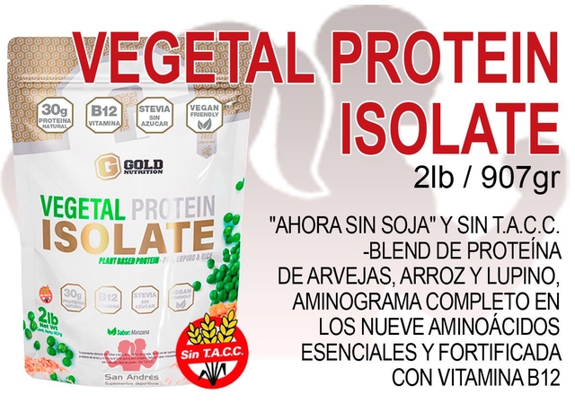 VEGETAL PROTEIN ISOLATE + SHAKER GRATIS!! - NUEVA FÓRMULA SIN SOJA (2
