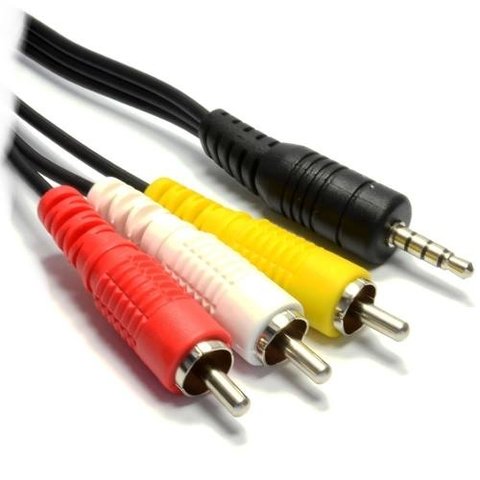 Cable Mini Plug 3,5mm A 3 Rca 1,5 Metros