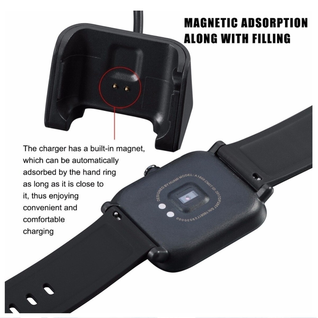 Cable Usb Cargador Xiaomi Amazfit Bip Base De Carga