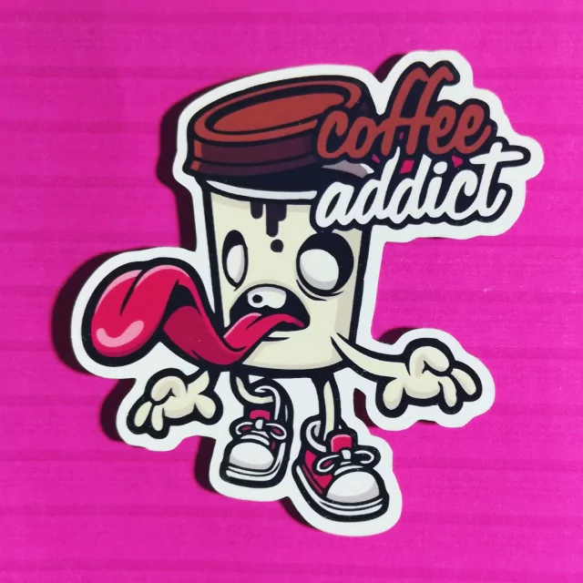 Coffe Addict - Comprar en Stickers Vael
