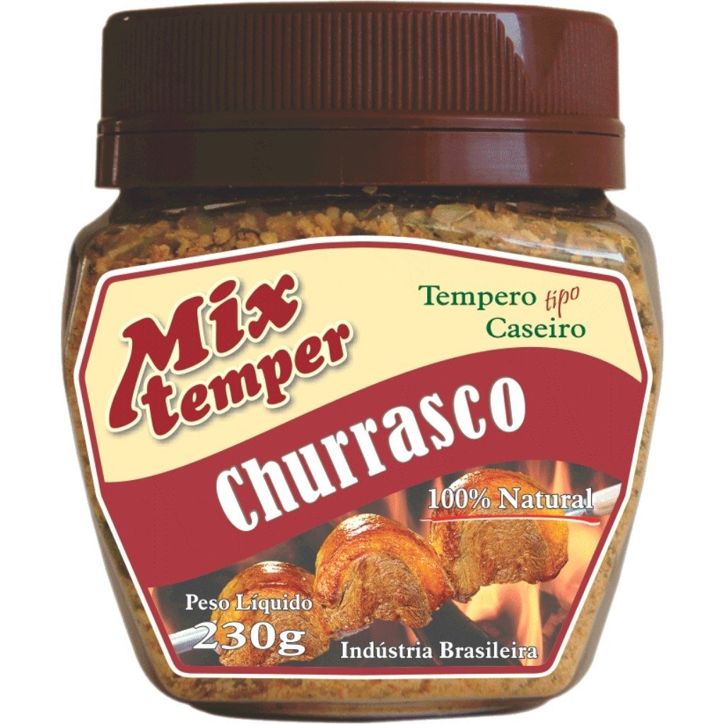 Tempero para Churrasco pote com 230 gramas
