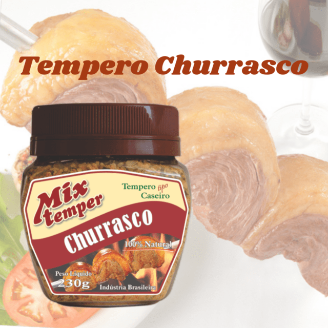 Tempero para Churrasco pote com 230 gramas