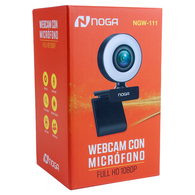 WEBCAM NOGA NGW-111 CON MICROFONO Y TRIPODE 1920x1080P