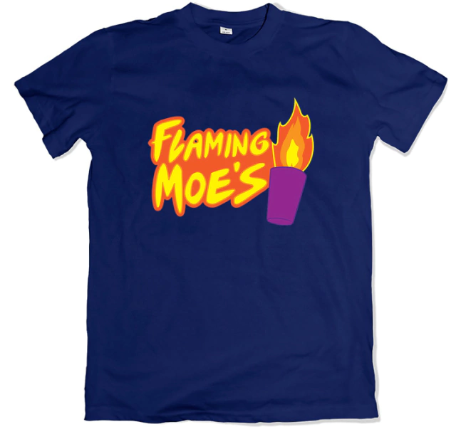 Flaming Moe's - Remera